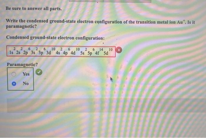 Solved Be sure to answer all parts. Write the condensed | Chegg.com