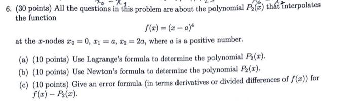 Solved 6. (30 points) All the questions in this problem are | Chegg.com