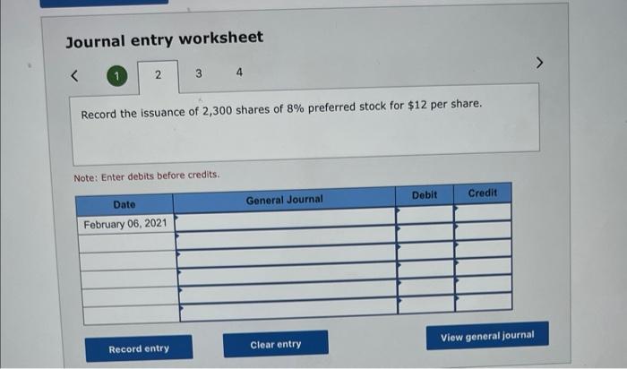 Solved Exercise 10-6A Record issuance of stock and treasury | Chegg.com