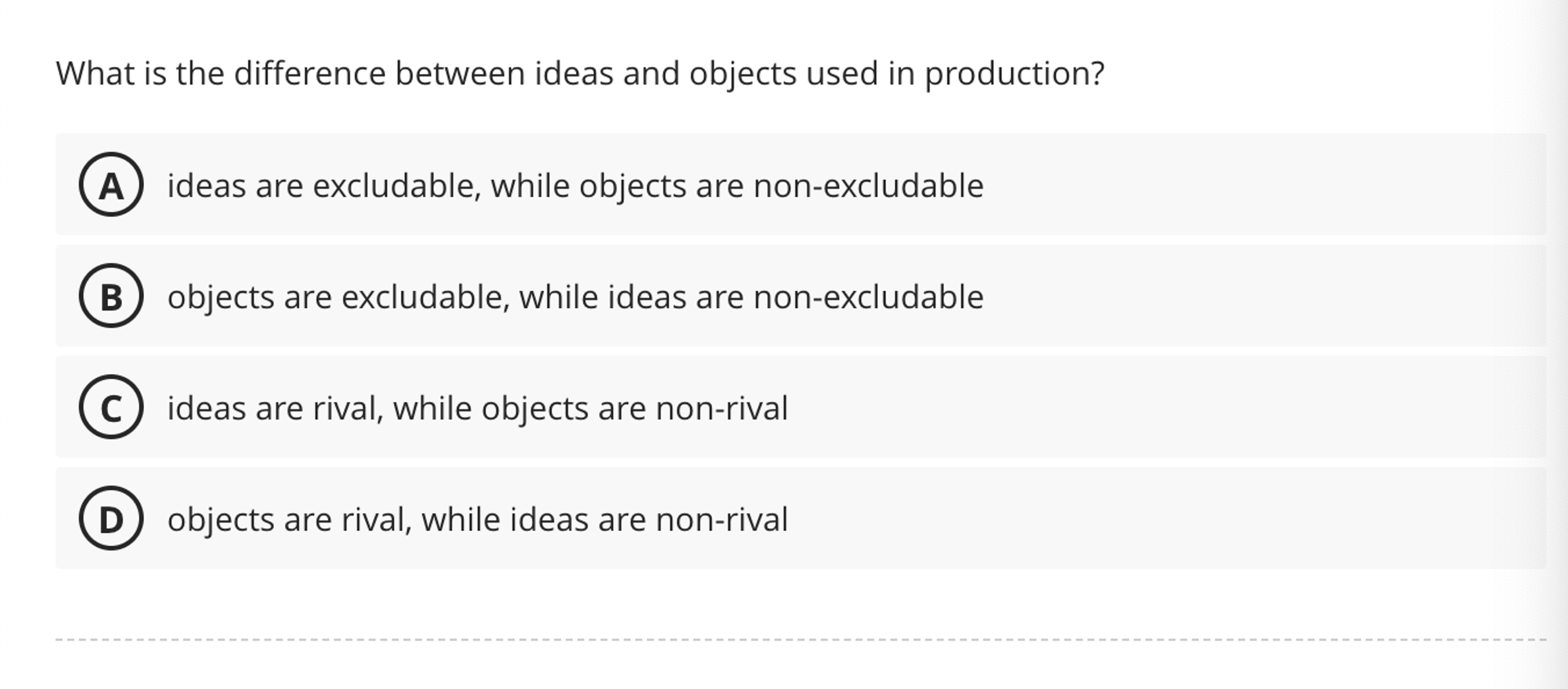 Solved What is the difference between ideas and objects used | Chegg.com