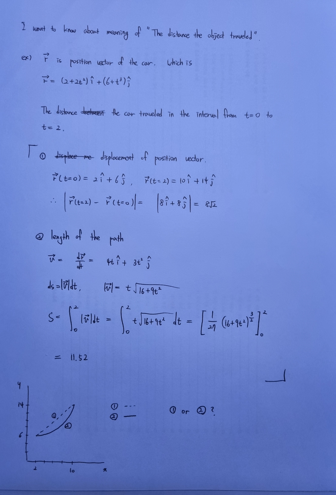 Solved I want to know about meaning of "The distance the | Chegg.com