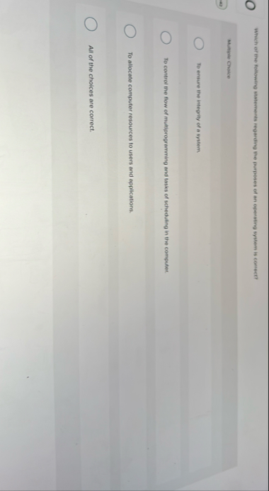 Solved Which of the Following statements regarding the | Chegg.com