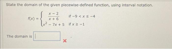 Solved For the following absolute value function, write the | Chegg.com