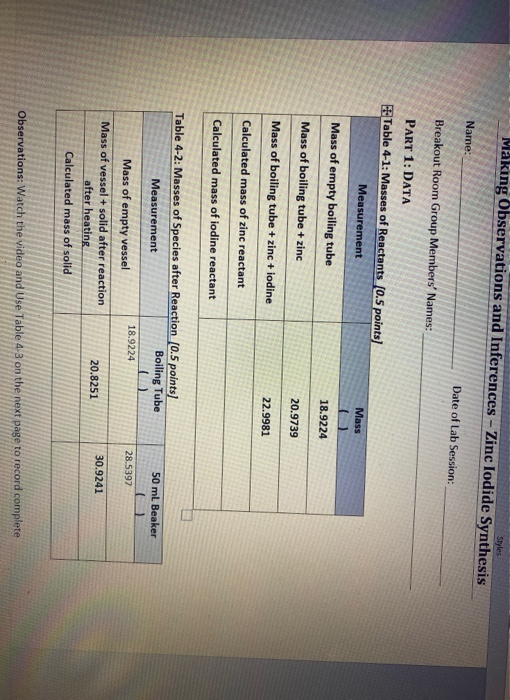 Solved Complete the whole lab report and answer the last | Chegg.com
