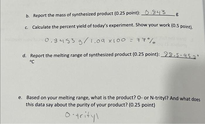 Solved EXPERIMENTAL PROCEDURE In a 100 mL round bottom | Chegg.com