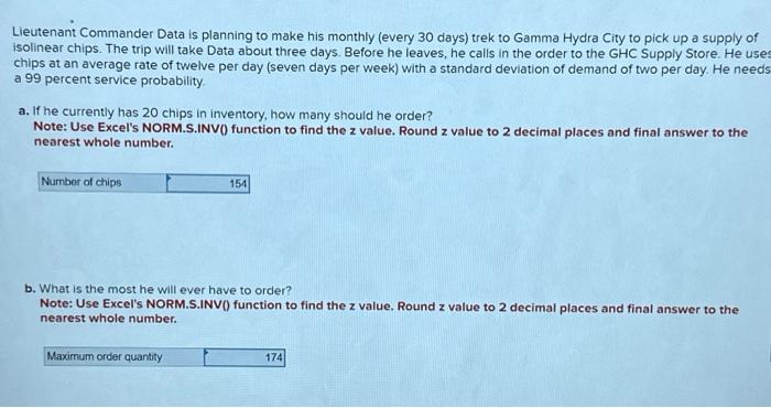 Solved Lieutenant Commander Data is planning to make his | Chegg.com
