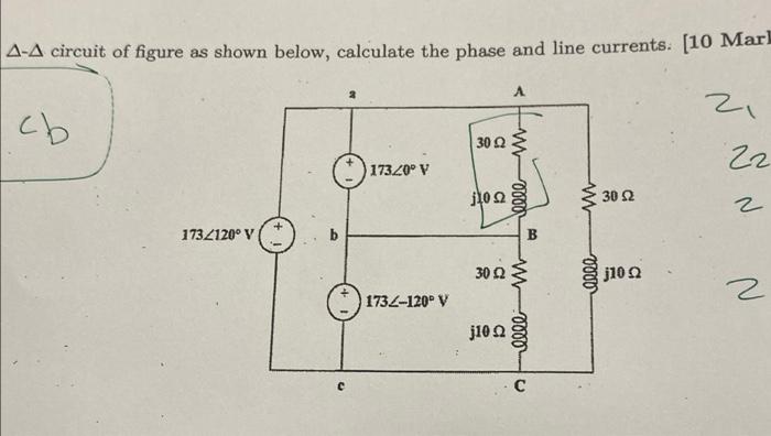 Solved 4-A circuit of figure as shown below, calculate the | Chegg.com