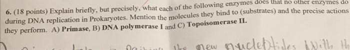 Solved 6. ( 18 points) Explain briefly, but precisely, what | Chegg.com