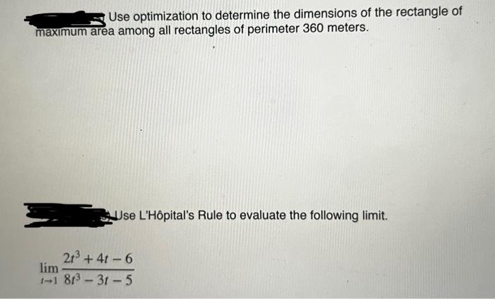 Solved Use optimization to determine the dimensions of the | Chegg.com