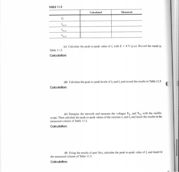 Solved Part 3 R-L-C Series-Parallel Network (a) Construct | Chegg.com