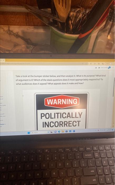 Take a look at the bumper sticker below, and then | Chegg.com