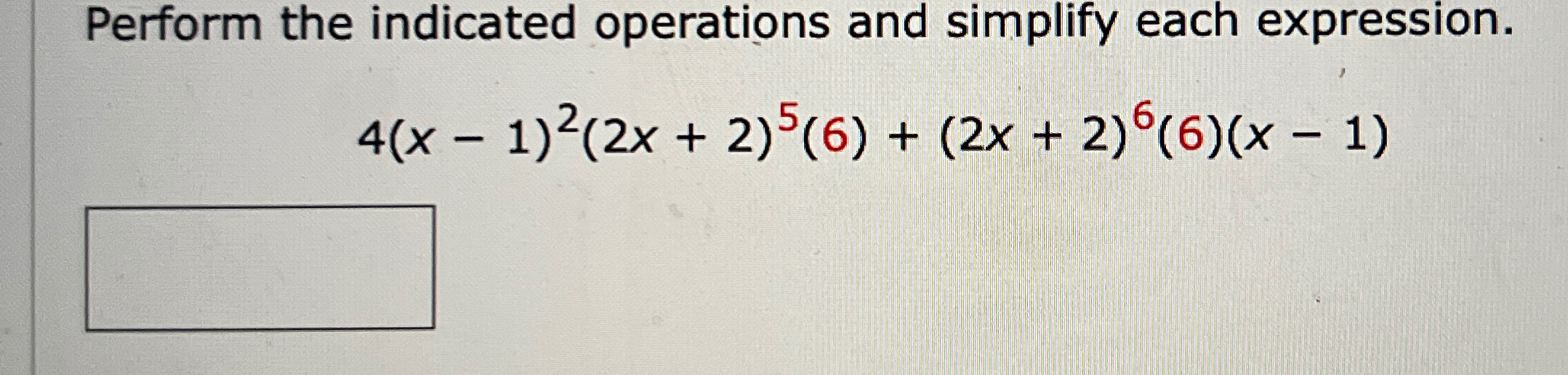 Solved Perform the indicated operations and simplify each | Chegg.com