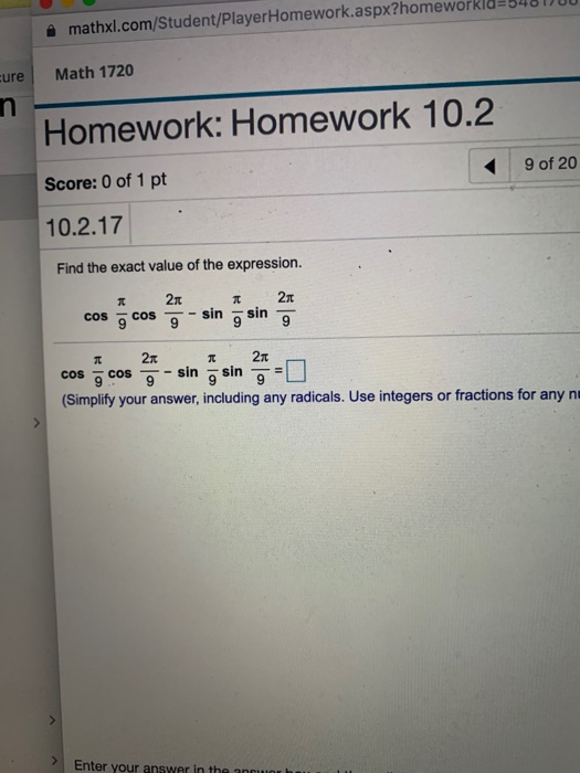 Solved mathxl.com/Student/PlayerHomework.aspx?homeworkl Math | Chegg.com