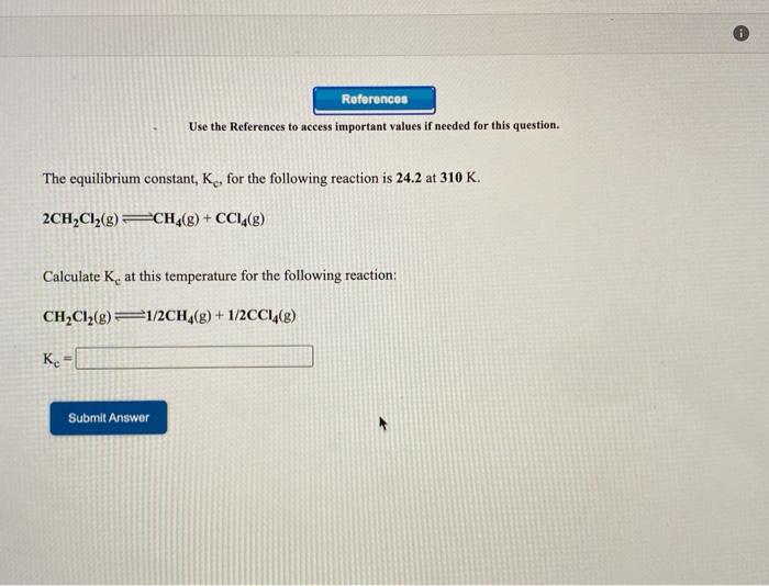 Solved Roferoncos Use the References to access important | Chegg.com