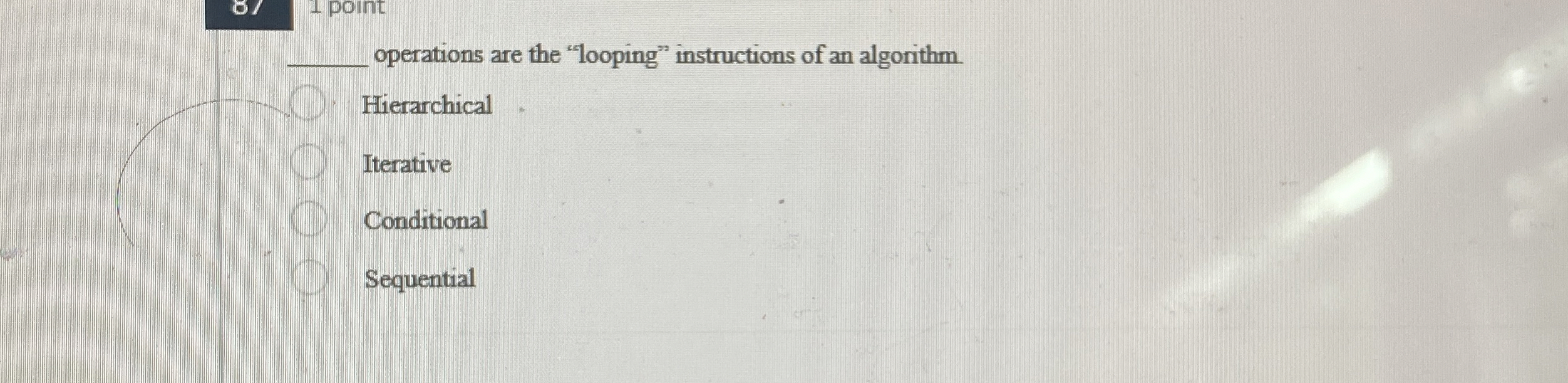 Solved q, ﻿operations are the "looping" instructions of an | Chegg.com