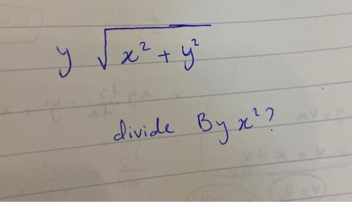 Solved y x² + y divide By x?? | Chegg.com
