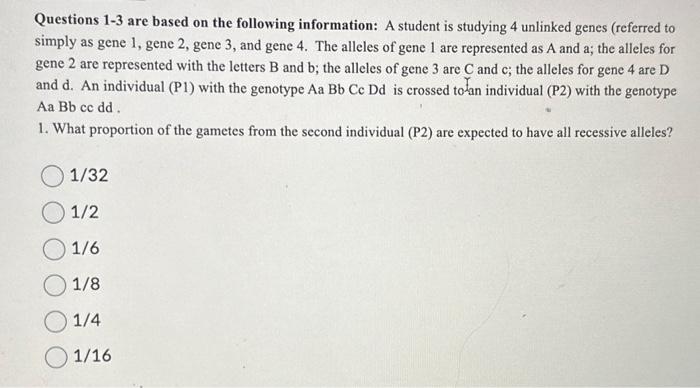 Solved Questions 1-3 are based on the following information: | Chegg.com