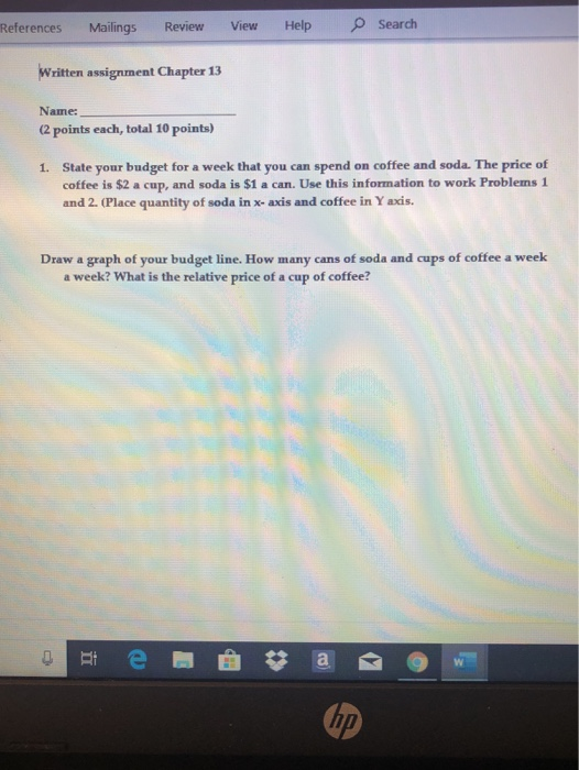 Solved References Mailings Review View Help Search Written