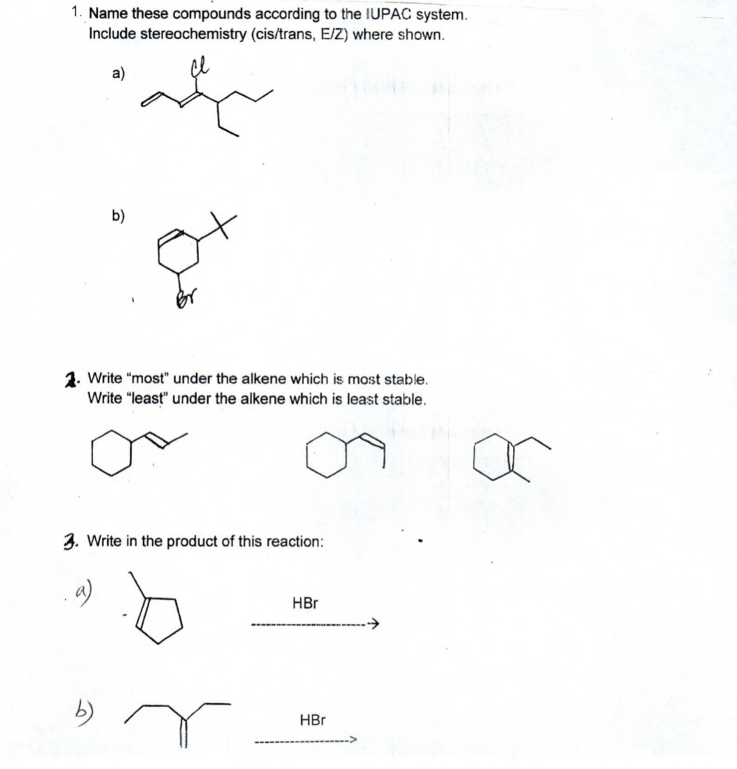 Solved Name these compounds according to the IUPAC system. | Chegg.com