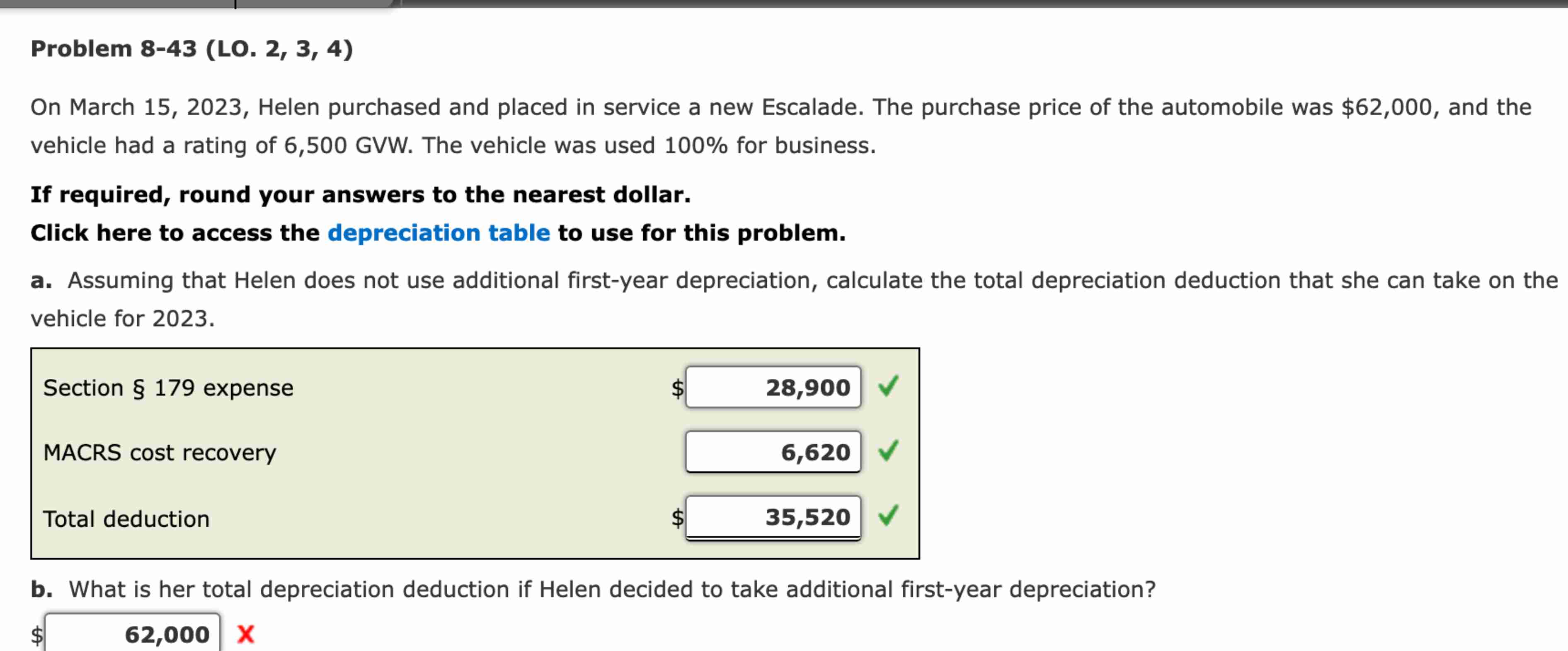 Solved Problem 8-43 (LO. 2, 3, 4)Problem | Chegg.com