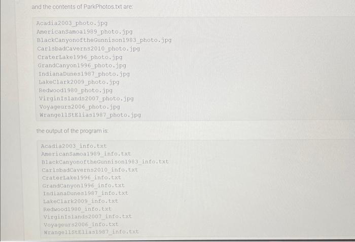 Solved 9.16 LAB: File name change A photographer is | Chegg.com