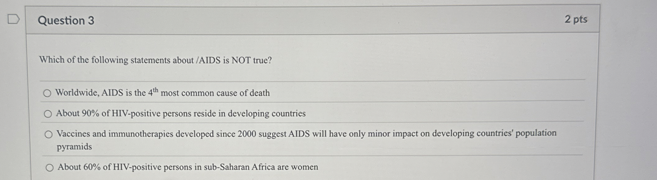 Solved Question 32 ﻿ptsWhich of the following statements | Chegg.com
