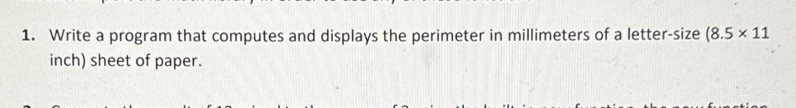 Solved Write a program that computes and displays the | Chegg.com