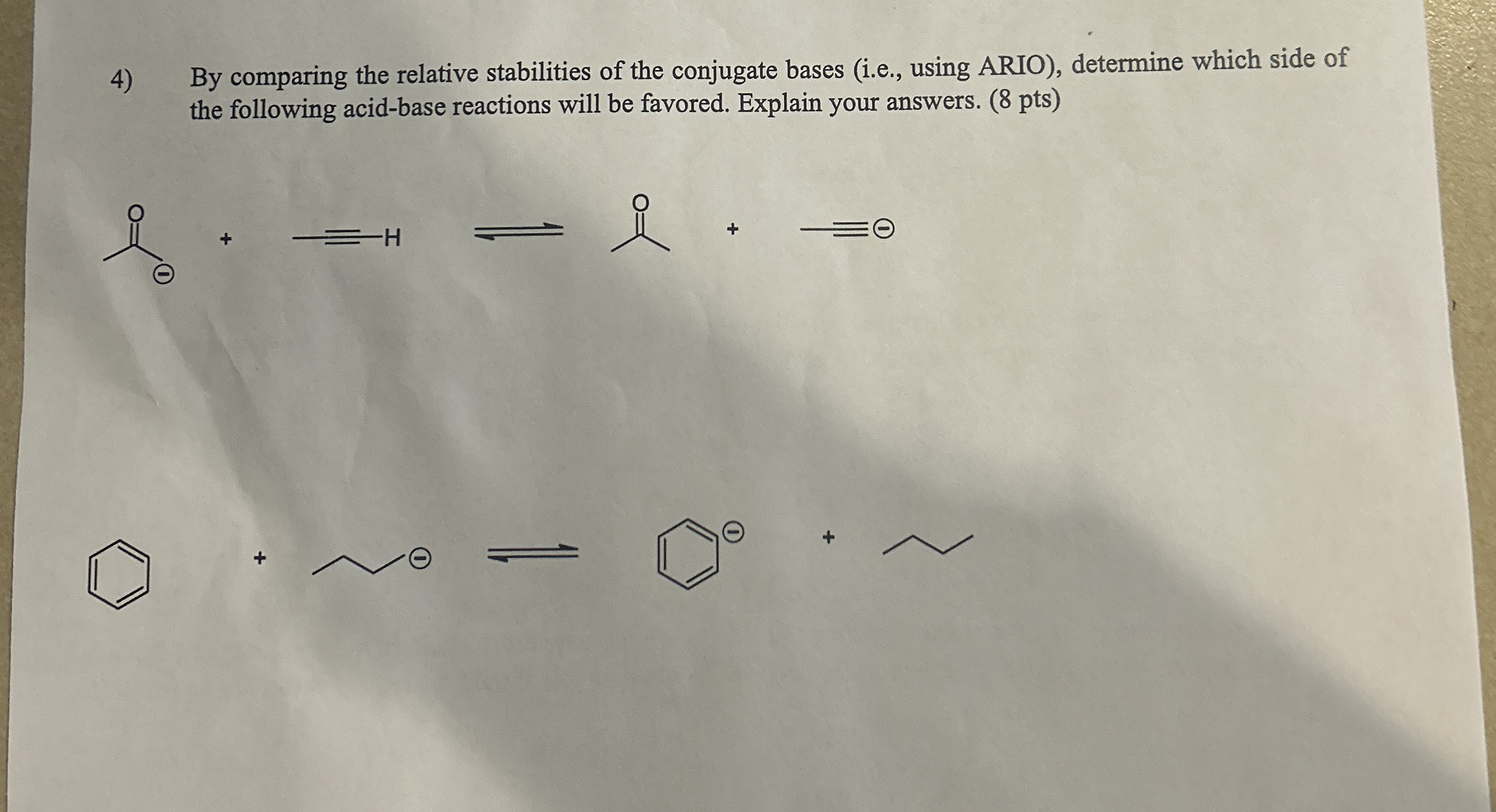 Solved By comparing the relative stabilities of the | Chegg.com
