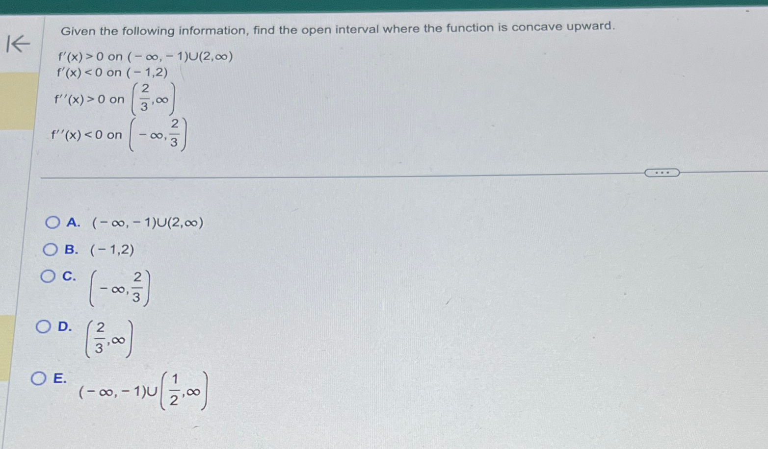Given the following information, find the open | Chegg.com