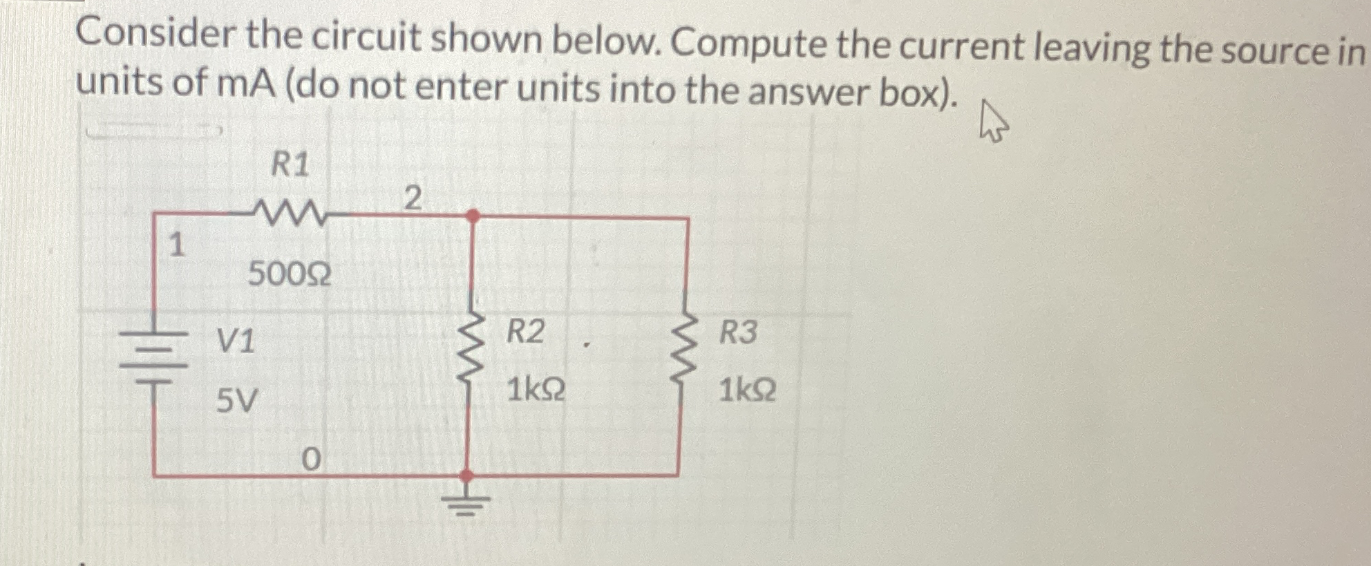 Solved Consider the circuit shown below. Compute the current | Chegg.com