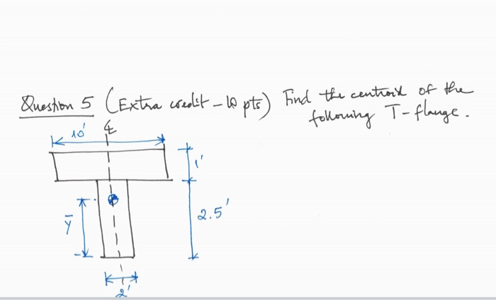 Solved Question 5 (Extra credit-10 pts) Find the centroid of | Chegg.com