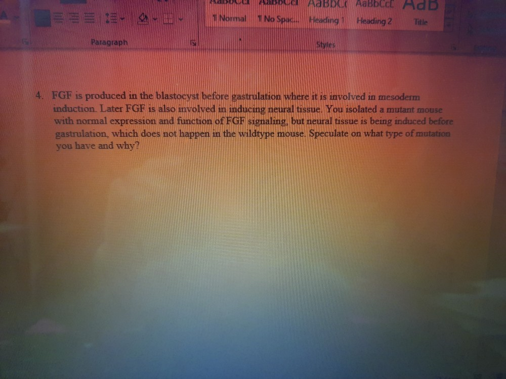 Solved 3 - AaBbc Aabbcc AdD Heading Heading 2 Title Normal | Chegg.com