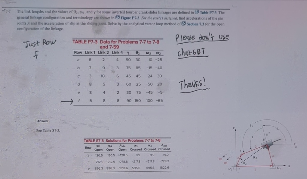Solved $7 7.7 ﻿The link lengths and the values of θ2,ω2, | Chegg.com