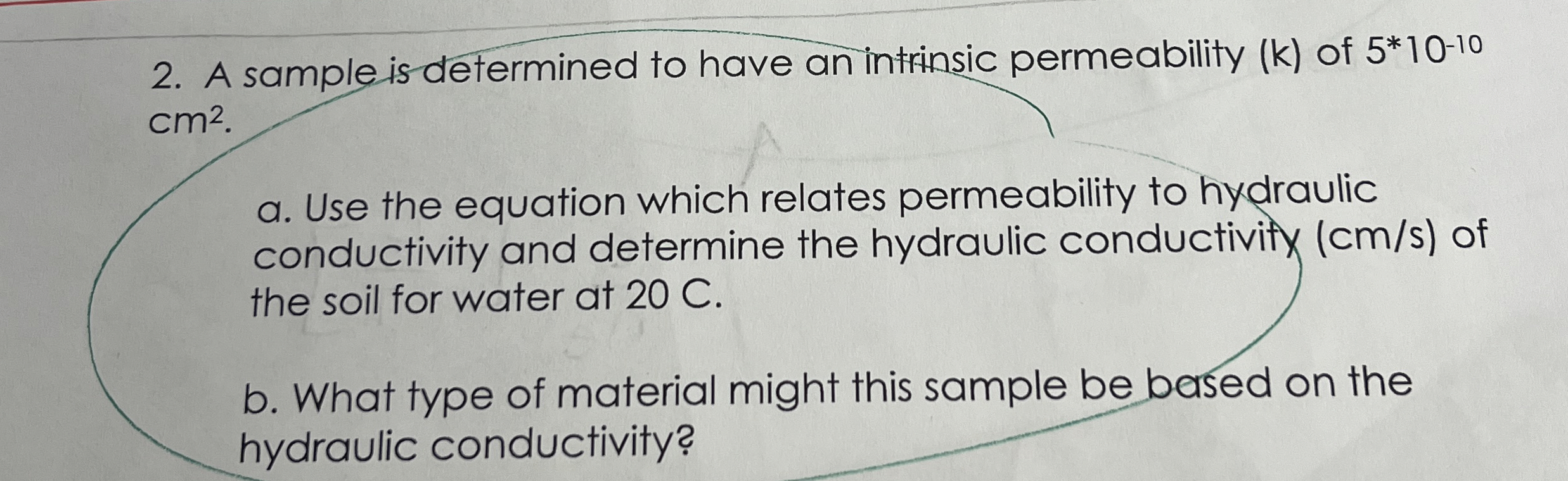 Solved A sample is determined to have an intrinsic | Chegg.com