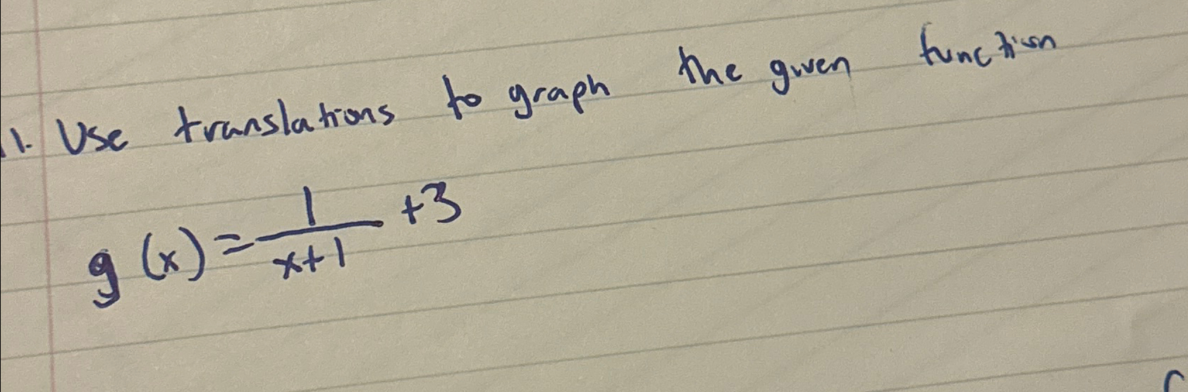 Solved Use translations to graph the given | Chegg.com