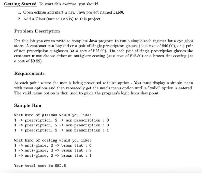 Solved Getting Started To Start This Exercise You Should 1 