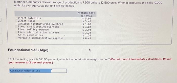 Solved The Foundational 15 (Algo) [LO1-1, LO1-2, LO1-3, | Chegg.com