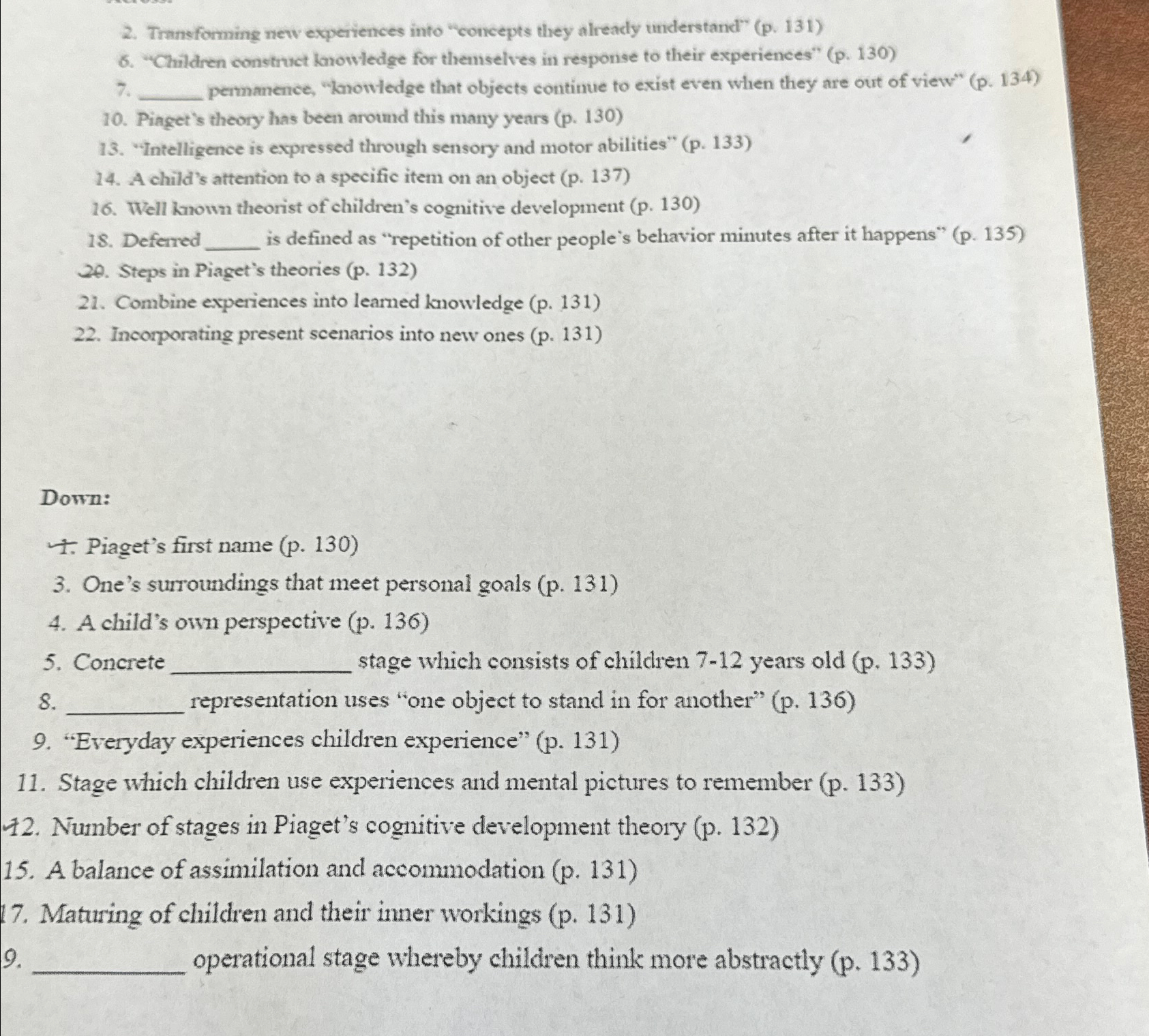 Solved Transforming new experiences into "concepts they | Chegg.com