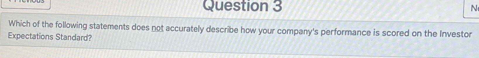 Solved Question 3Which of the following statements does not | Chegg.com