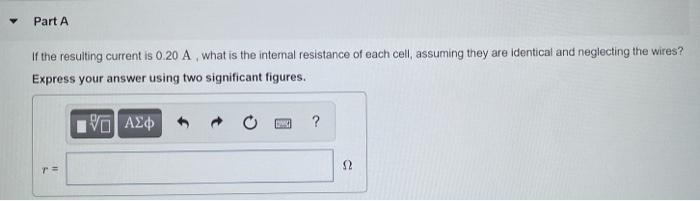 Solved Four 1.5-V cells are connected in series to a 12-12 | Chegg.com