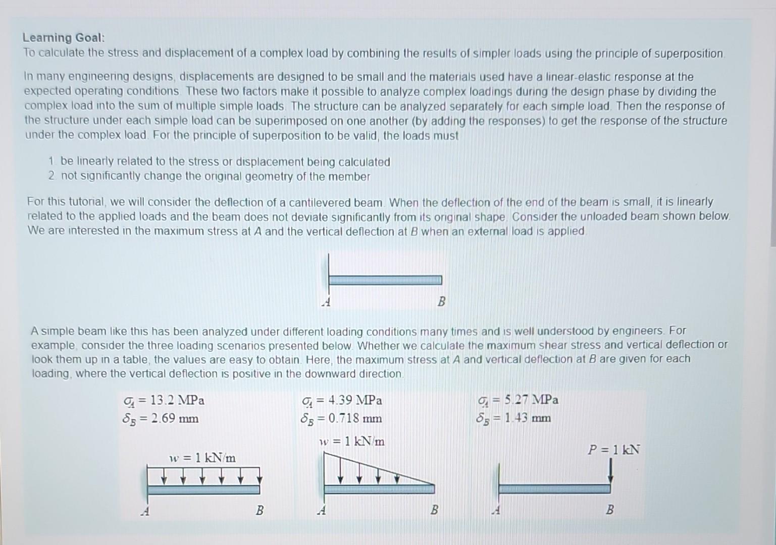 Solved Learning Goal: To calculate the stress and | Chegg.com