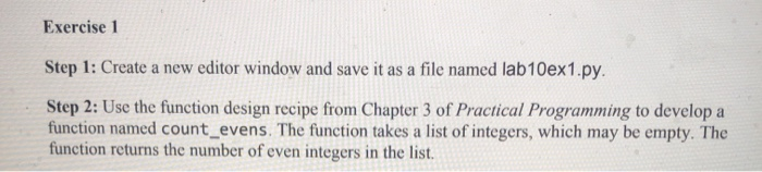 Solved Exercise 1 Step 1: Create a new editor window and | Chegg.com