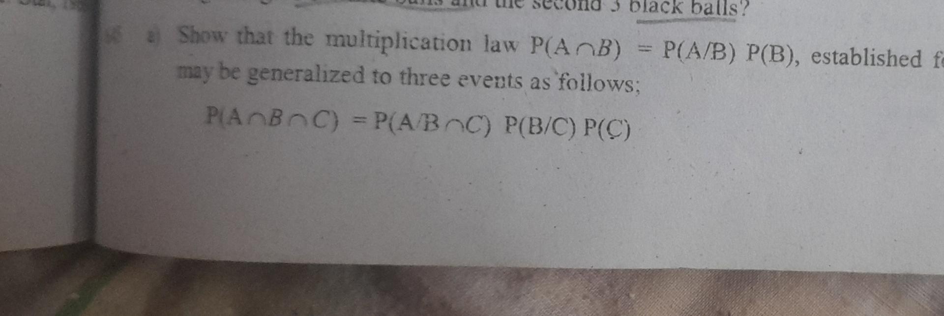 Solved 2) Show that the multiplication law | Chegg.com