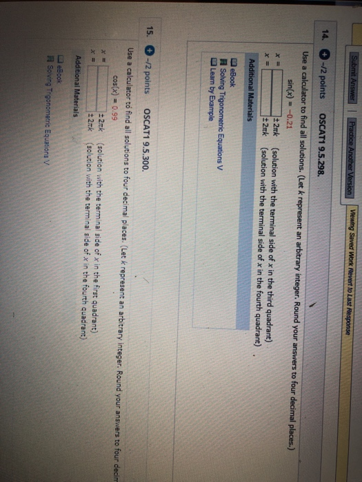 Solved Submit Answer Practice Another Version Viewing Saved | Chegg.com