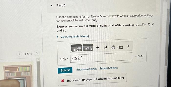 Solved Problem Solving: Free-Body Diagrams and Newton's Laws | Chegg.com