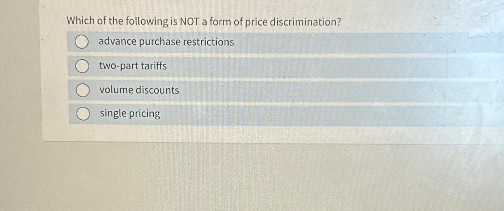 Solved Which of the following is NOT a form of price | Chegg.com