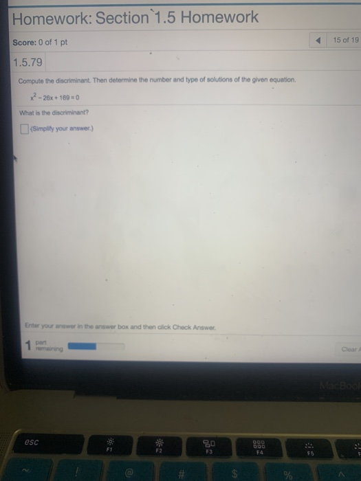 Solved Homework Section 1 5 Homework Score 0 Of 1 Pt 15 Of
