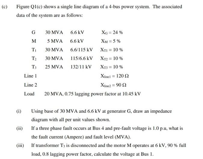 Solved Load Bus 4 Ty M ötő ötö Line 1 Line 2 Bus 1 Bus 2 Bus | Chegg.com