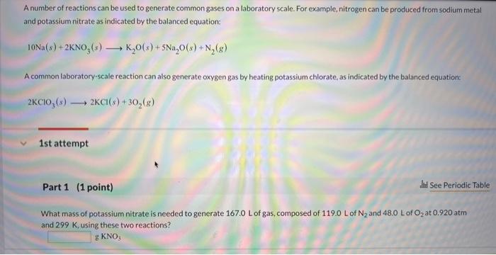 Solved A number of reactions can be used to generate common | Chegg.com