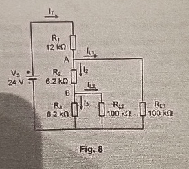 Solved Fig. 8Calculate the bleeder current of the circuit. | Chegg.com